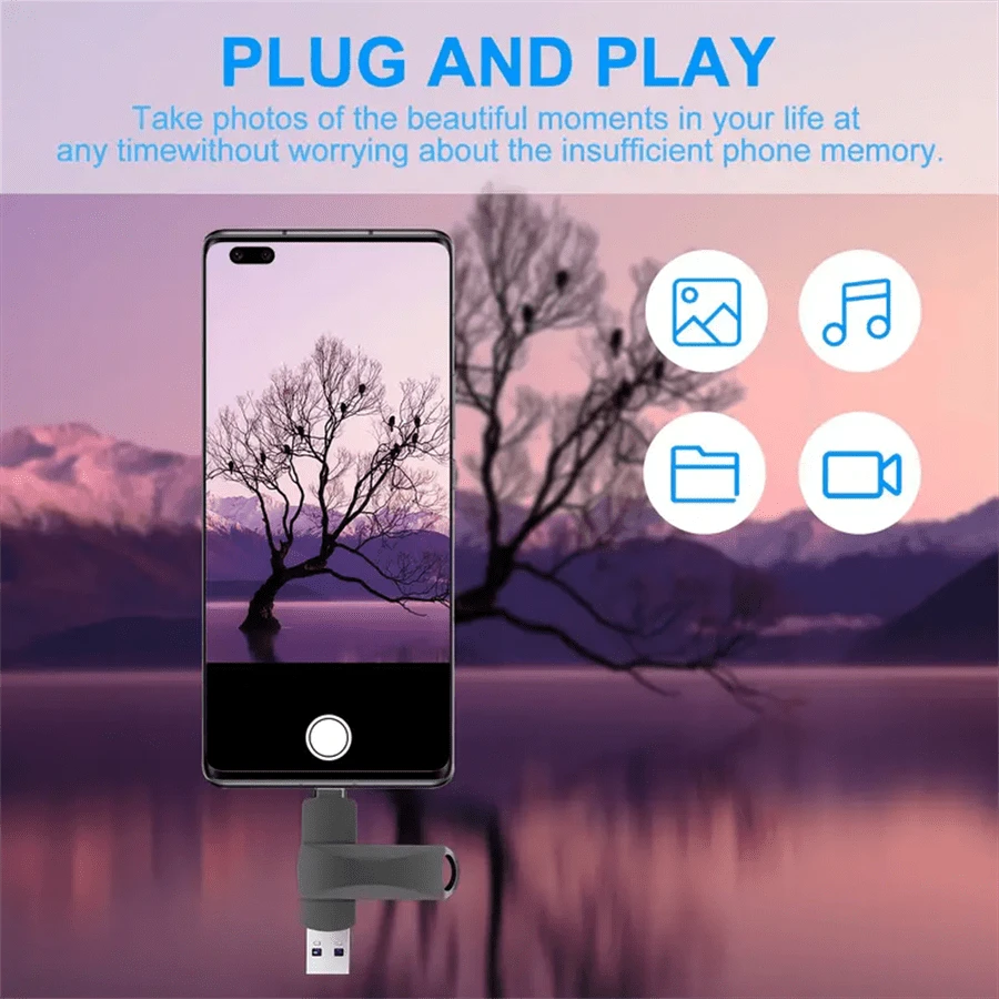 3-In-1 Mobile Phone Computer USB Flash Drive 64G, ITB Memory Card ...