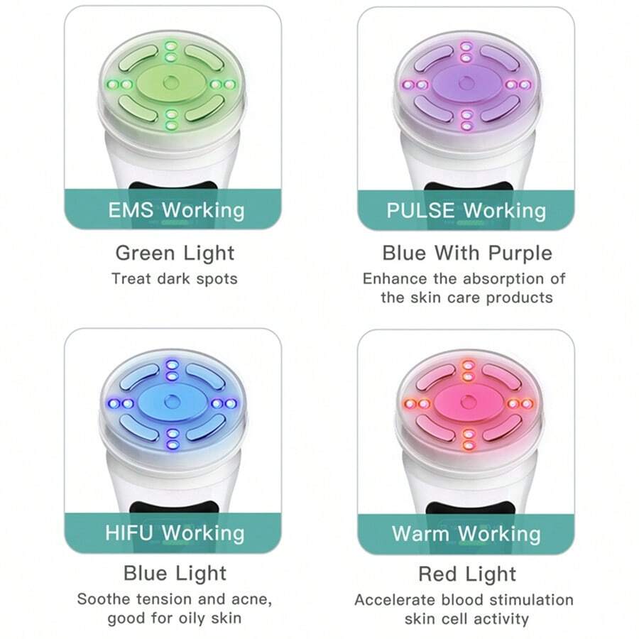 MINI HIFU 4th Generation Lifting Machine EMS Warm Ultrasound Facial Eye ...