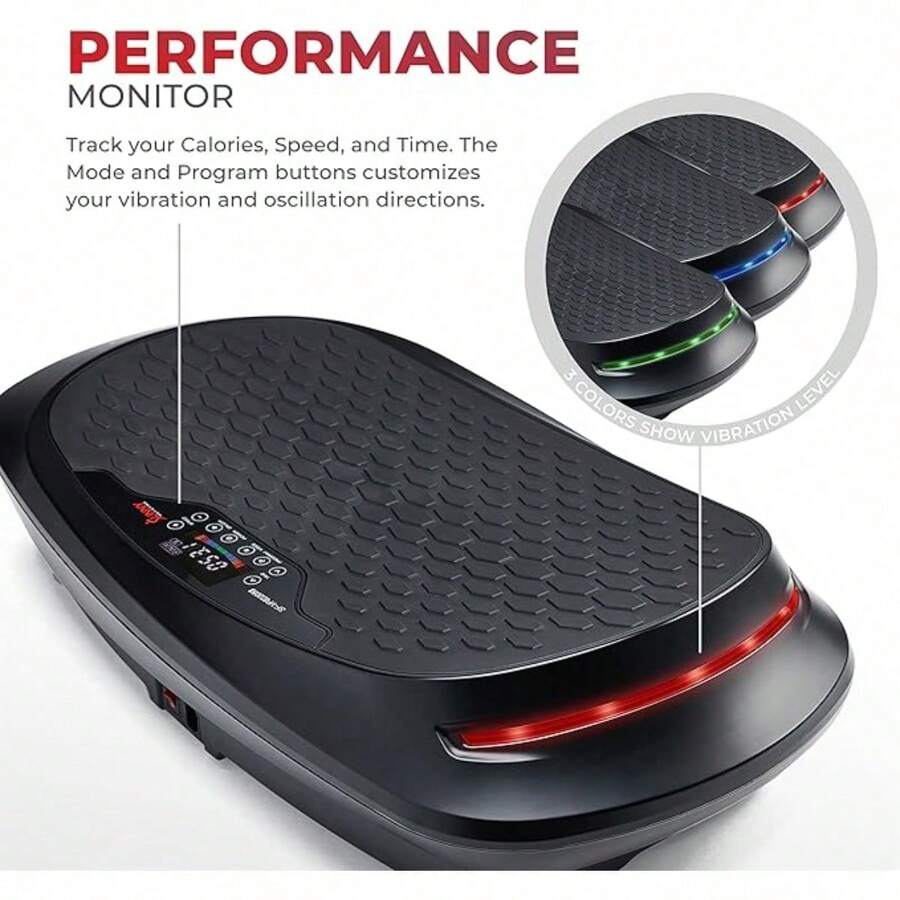Vibration Plate Exercise Machine, Full Body Vibrate Platform For ...