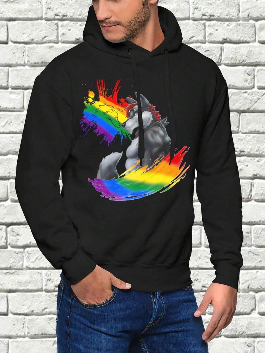Bandit The Wolf - Pride Month Men Hoodies Tags: Fandom, Fantasy, Furry ...