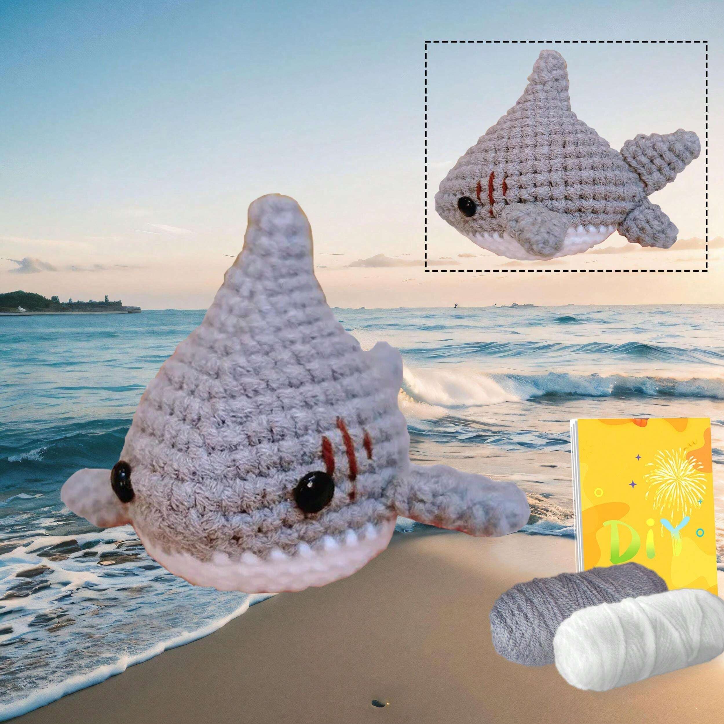 DIY Cute Crying Pig Animal Crochet Set Suitable For Starters New To ...