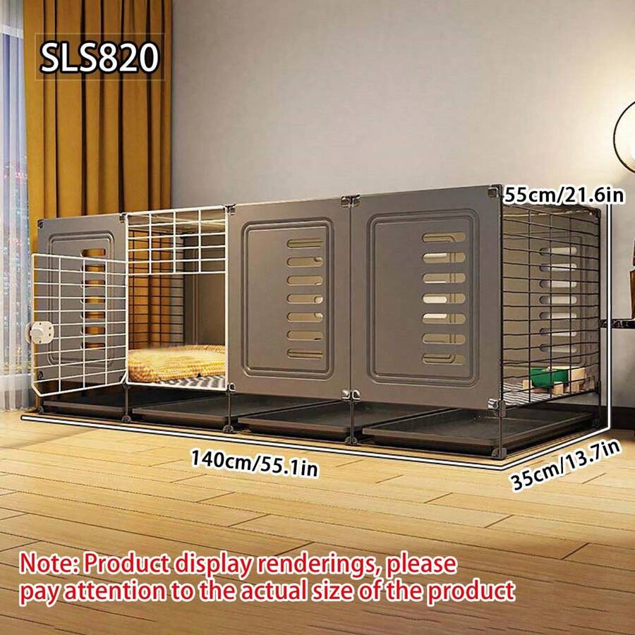 Indoor Heavy Duty Dog Cage With Separate Bathroom For Small & Medium ...