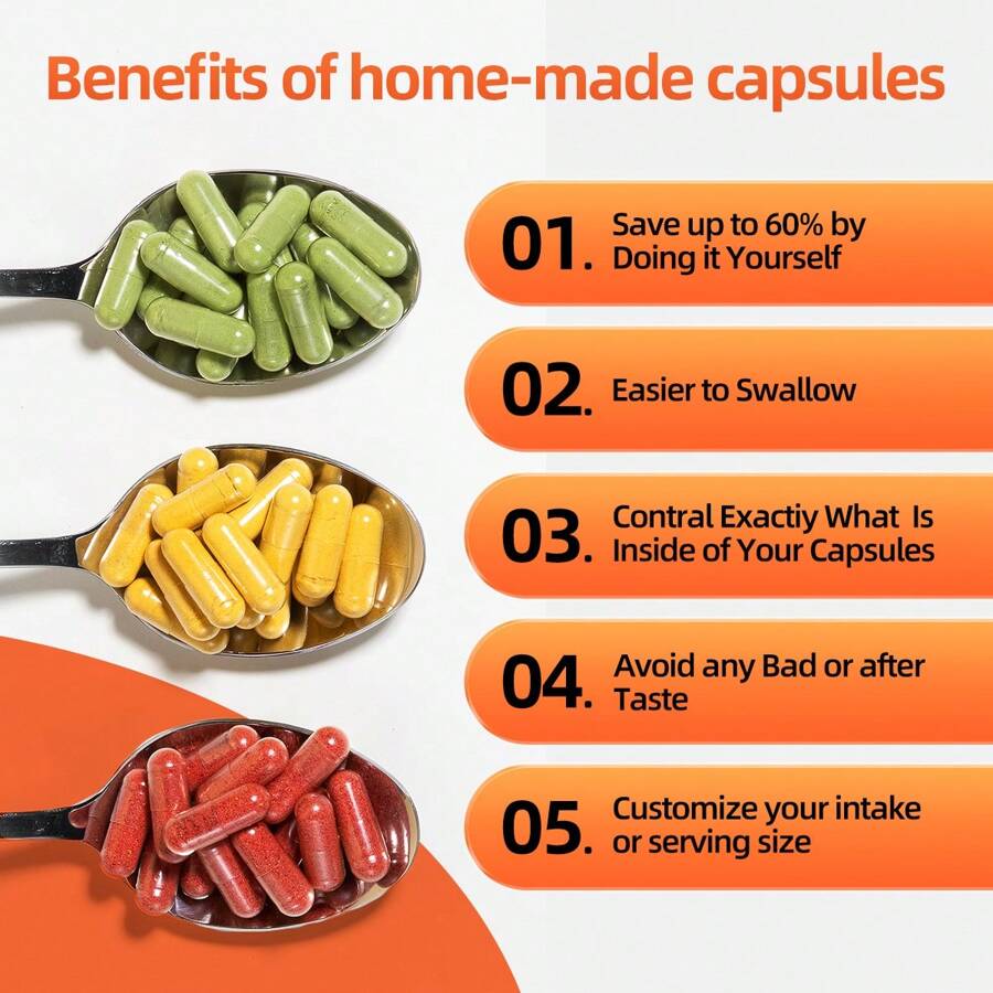 Size 0 Empty Pill Capsules - 1000 Count Premium Empty Capsules Separated In Bags, Clear Empty ...