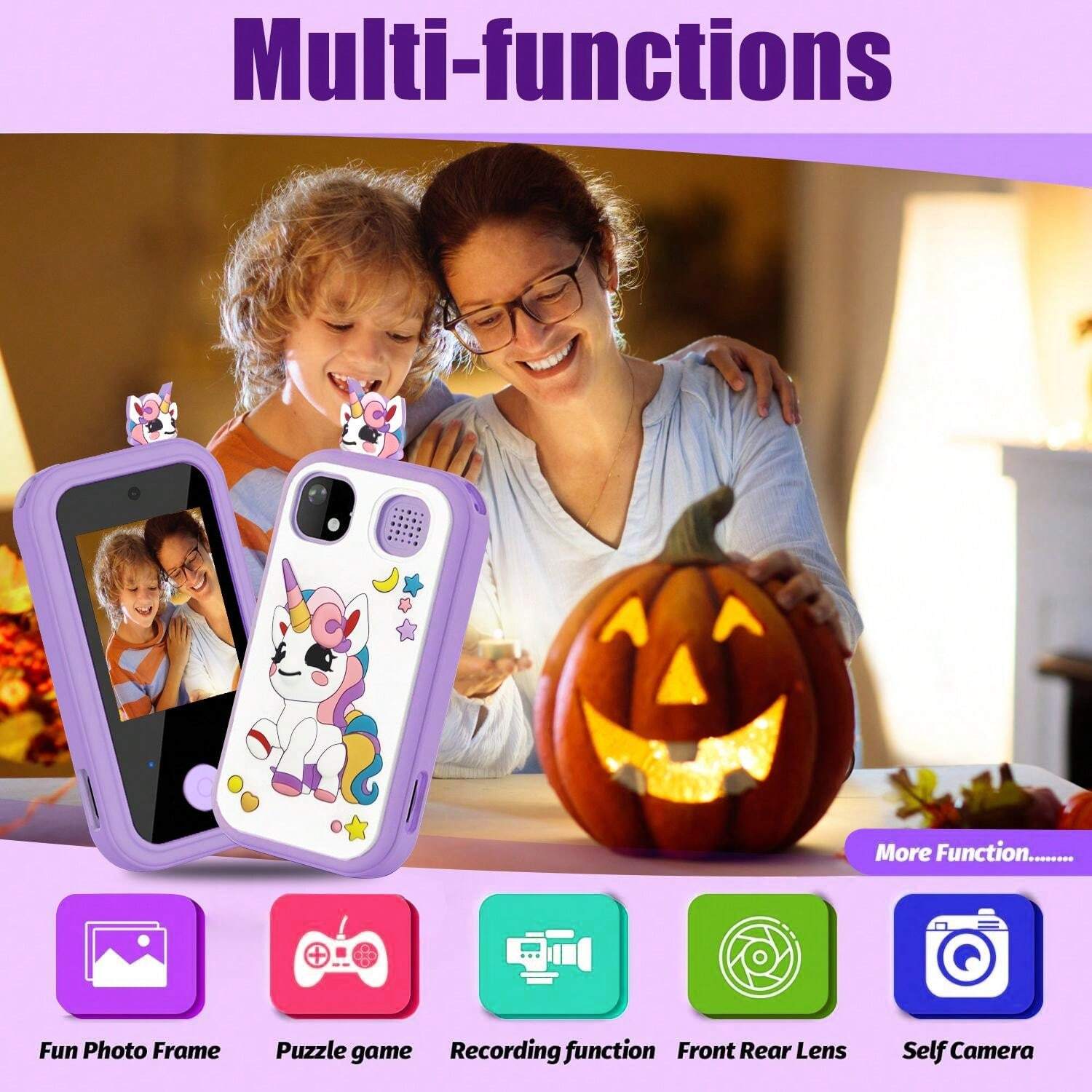 Kids Camera Instant Print, Screen Camera For Kids Dinosaur Children ...