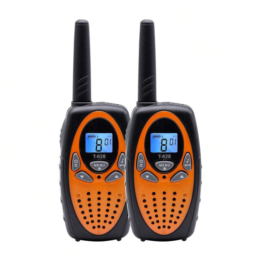 2PCS T628 Kids Walkie Talkies, Long Range 2 Way Radio 22 Channel, Toy ...