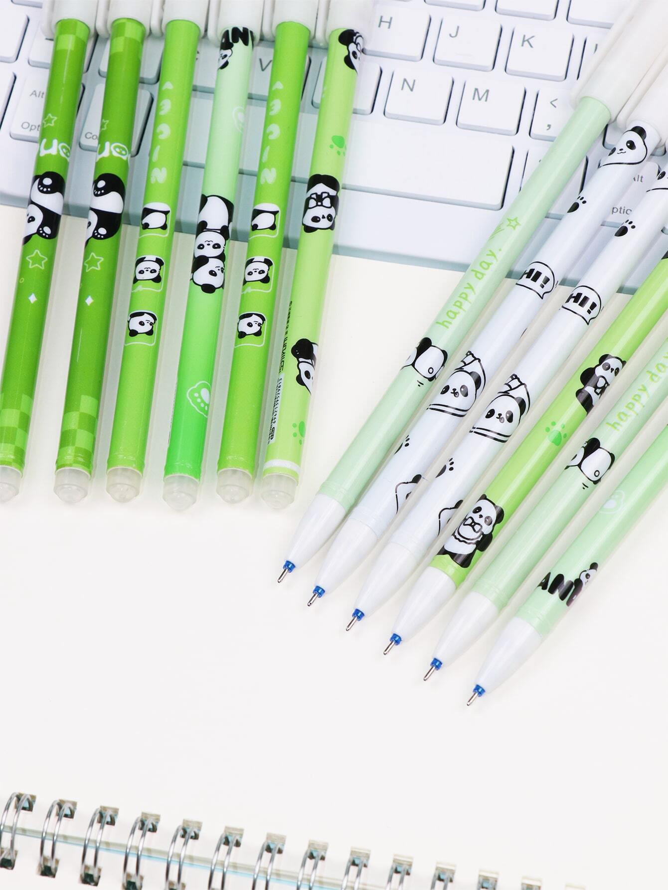 12 Stylos Gel Rétractables 1 Boîte De Stylos à Encre Effaçable Bleue