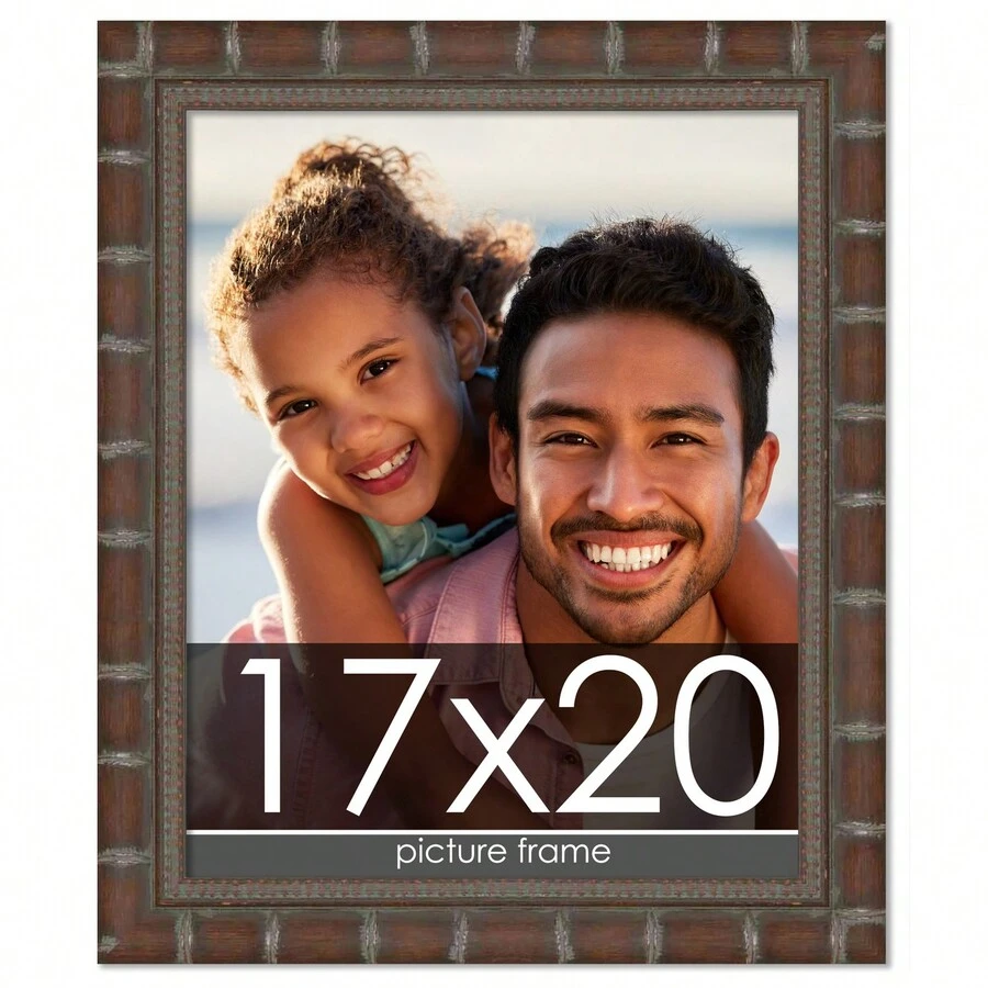Custompictureframes.Com 17x20 Modern Bamboo Picture Frame UV Acrylic 5 ...