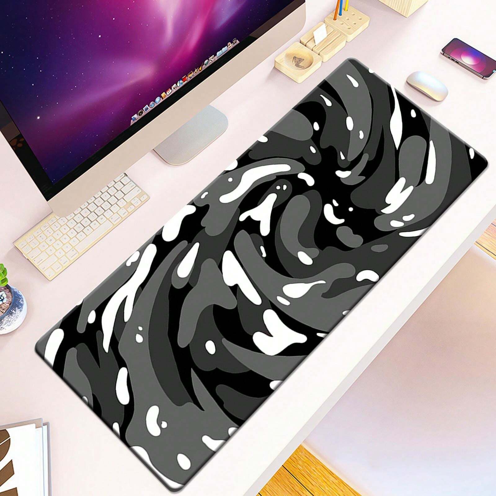 1pc Extra Large Thick Mouse Pad, Keyboard Mat, Soft Rubber Computer ...