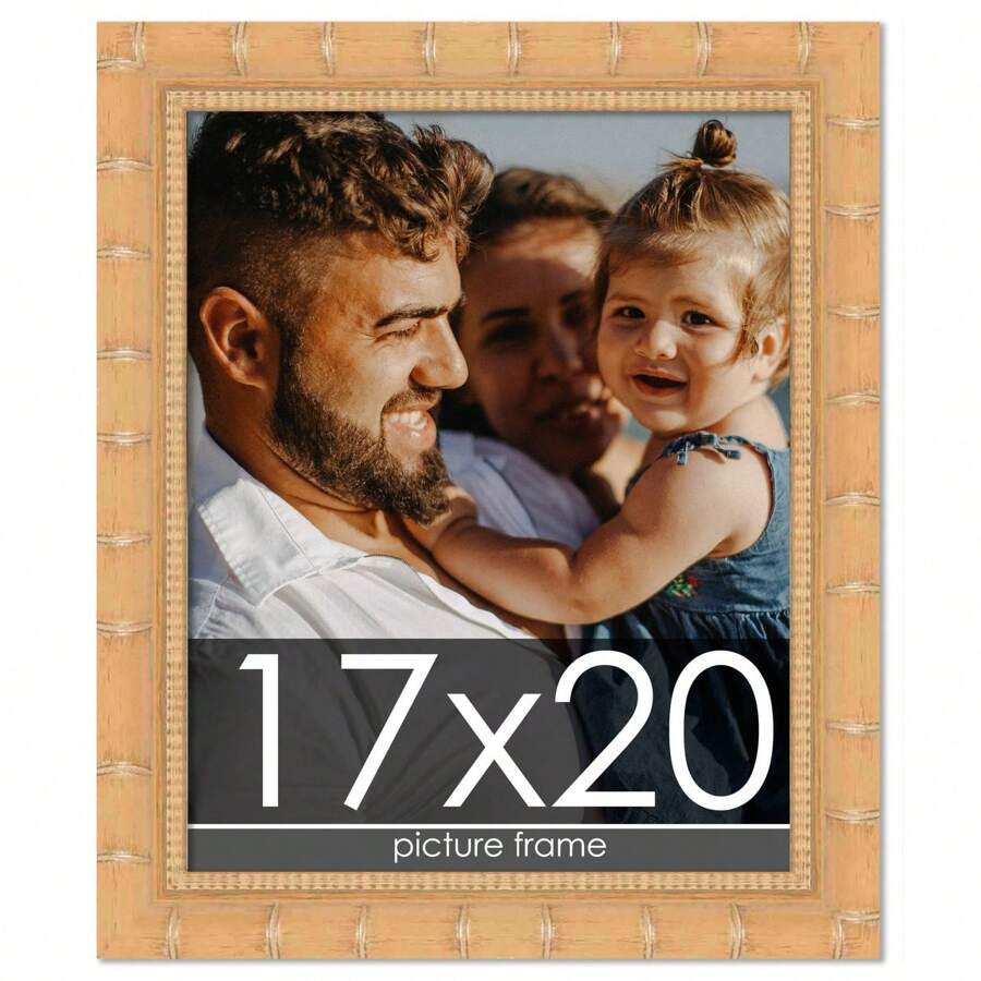 Custompictureframes.Com 17x20 Modern Bamboo Picture Frame UV Acrylic 5 ...