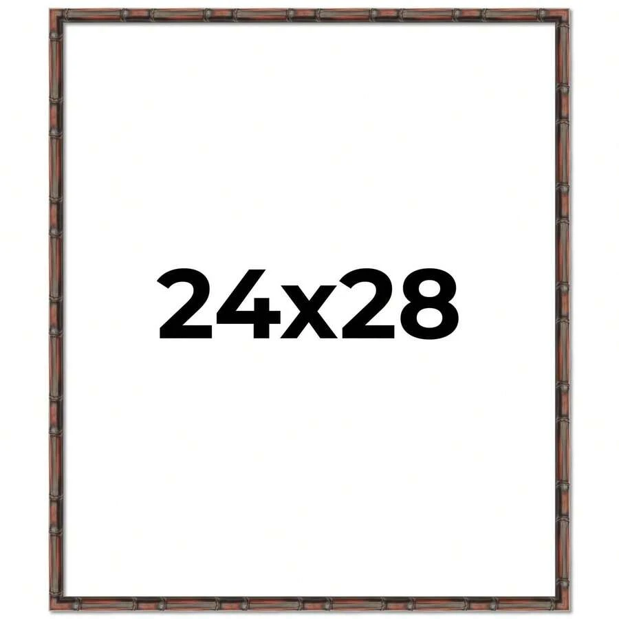 Custompictureframes.Com 24x28 Bamboo Picture Frame UV Acrylic 4 ...