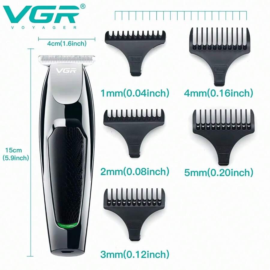 VGR Rifinitore di capelli VGR - Tosatrice professionale senza fili, macchina da taglio capelli ...
