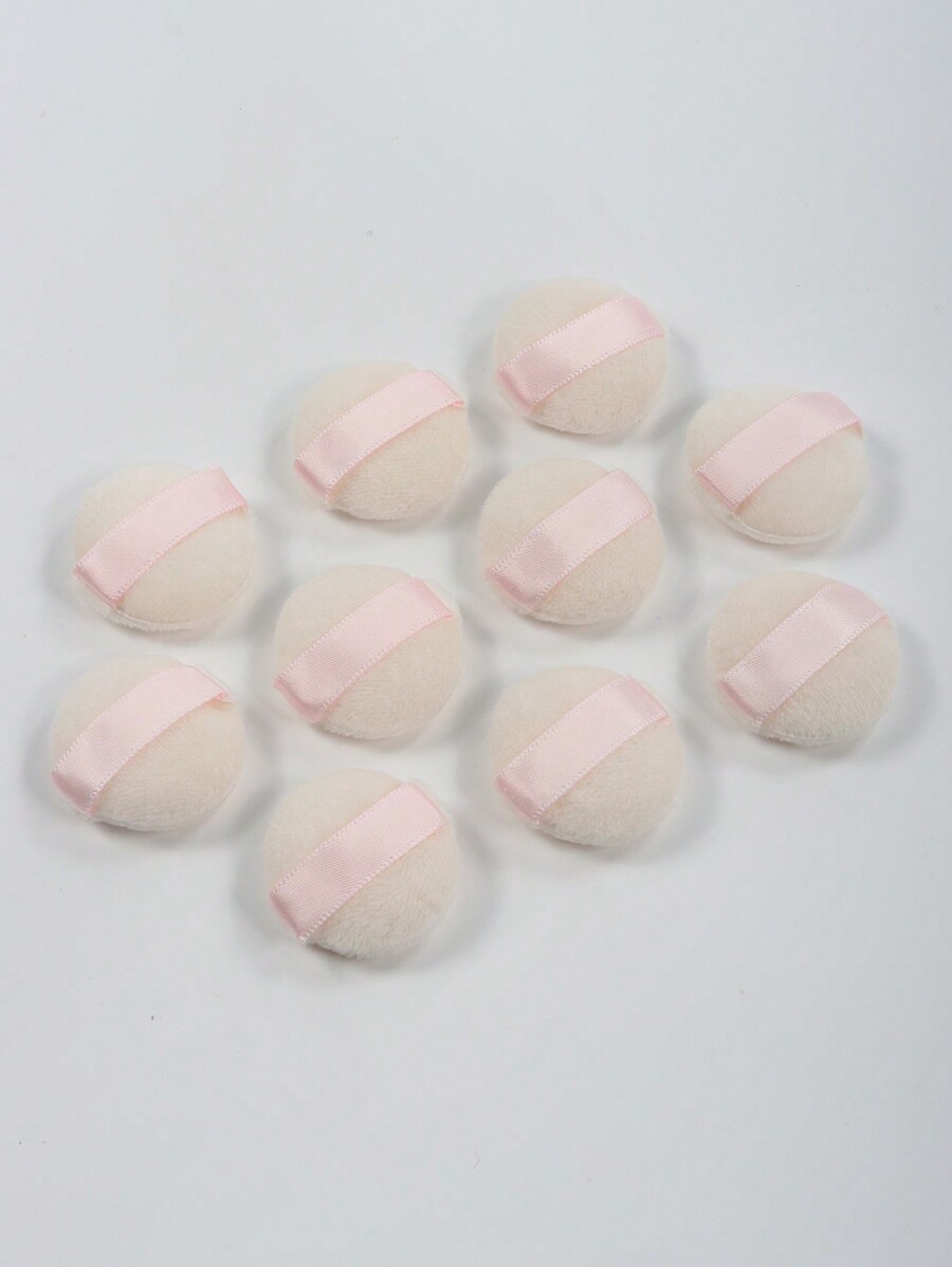 5/10/20/30/50pcs Mini Round Powder Puff, Made Of Super Soft Velvet ...