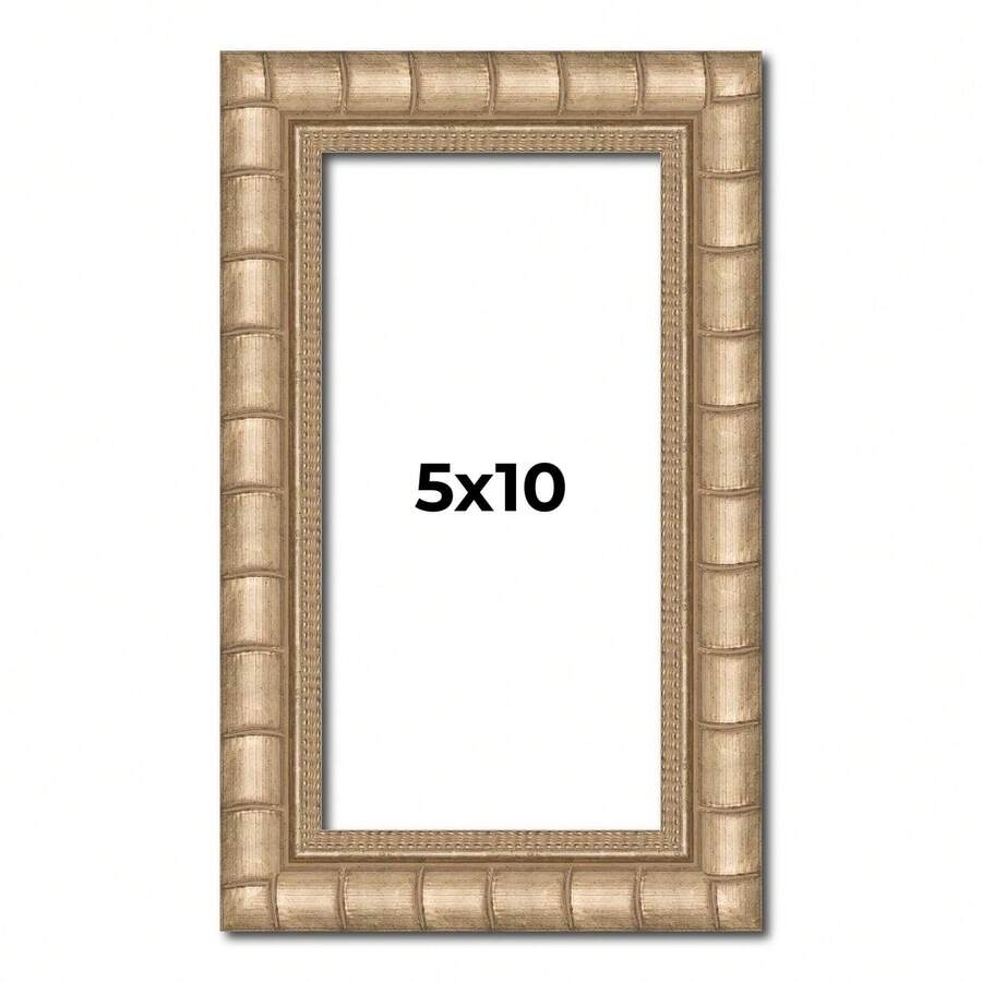 Custompictureframes.Com 5x10 Modern Bamboo Picture Frame UV Acrylic 5 ...
