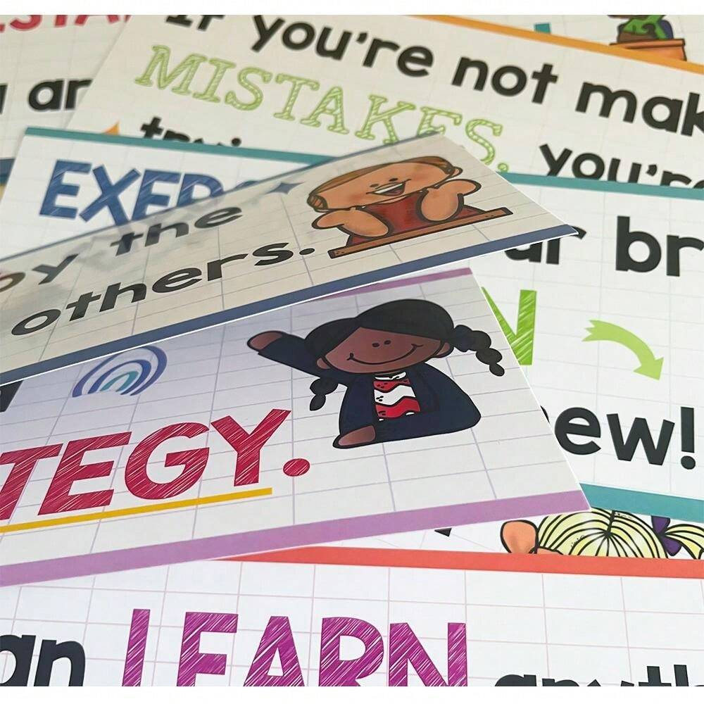 Lachilly 16pcs Growth Mindset Classroom Decorations - Children's ...