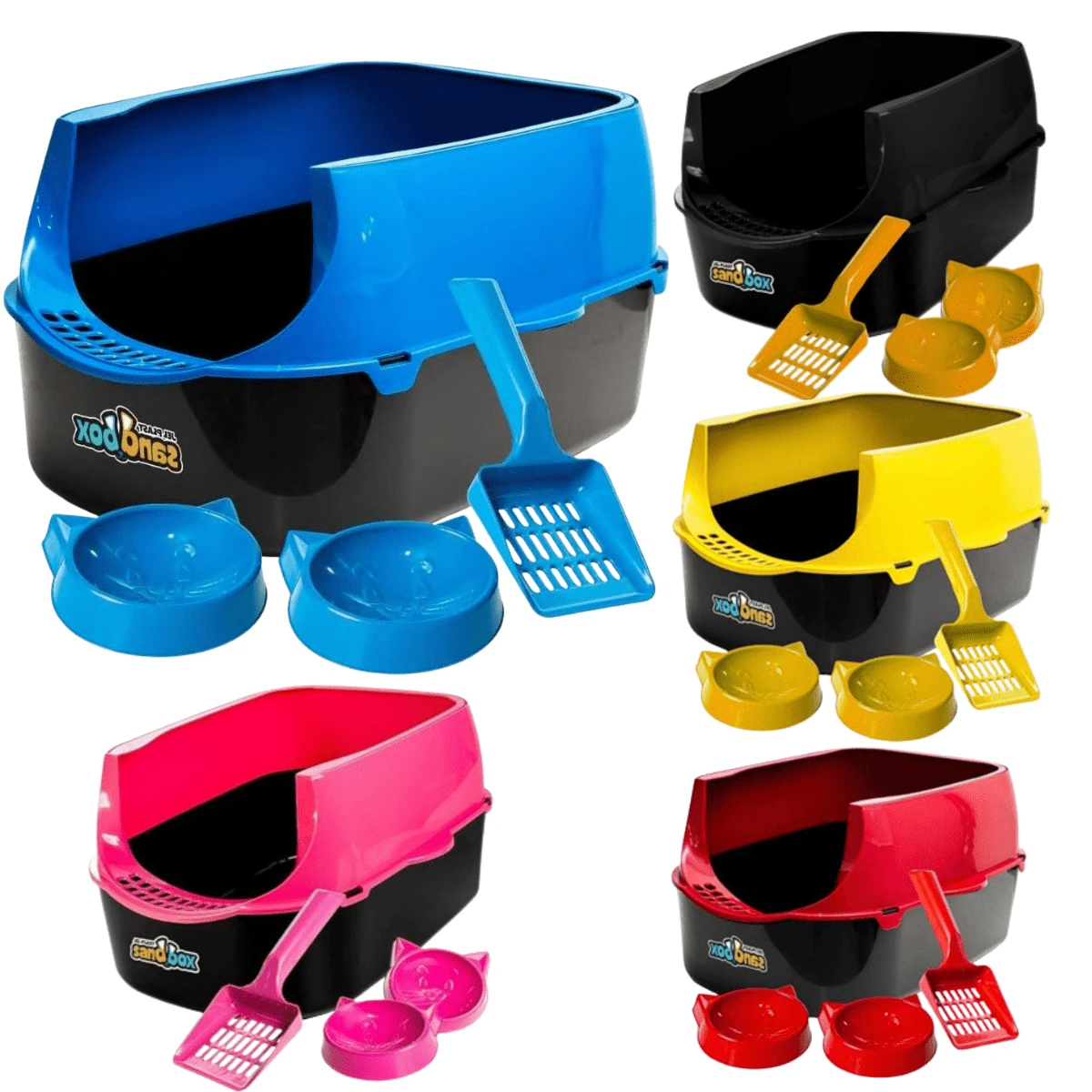 Furba Cat Litter Box Kit Enchanting Tall Giant With Feeder And Hygienic ...