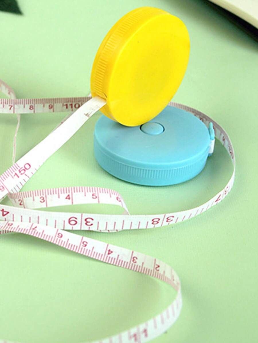 1pc Cute Ruler, Colorful Plastic Shell, Retractable Sewing Ruler, 1.5m ...