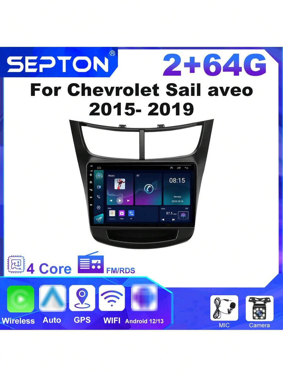 SEPTON 1 Pc SEPTON Car Radio For Chevrolet Sail Aveo 2015- 2019 GPS ...