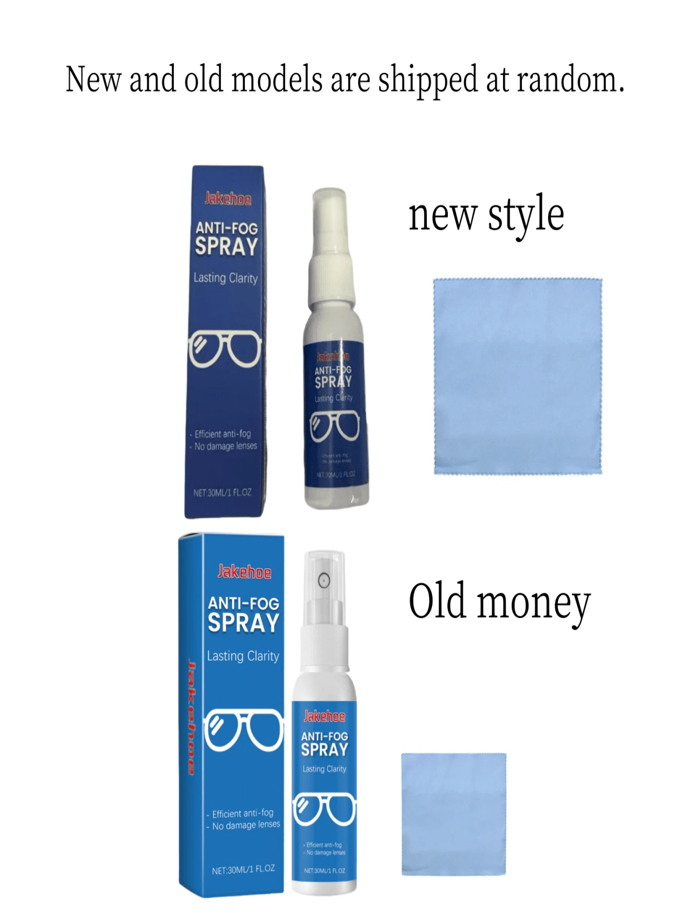 Glasses Anti-Fog Cleaning Spray Glasses Anti-Fog Clear Vision Cleaning ...