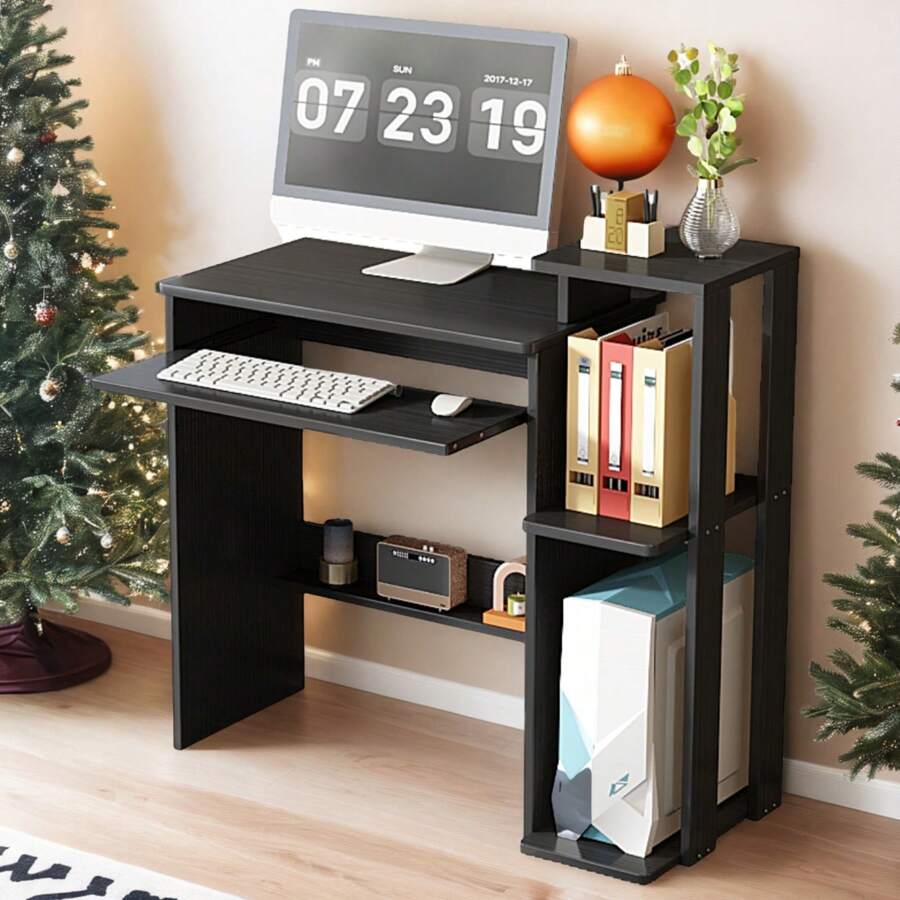 Computer Table, Study Table, Desk With Host Rack, Rack With Slide ...