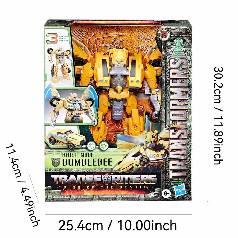 Hasbro Transformers Toys Rise Of The Beasts Movie, Beast-Mode Bumblebee ...