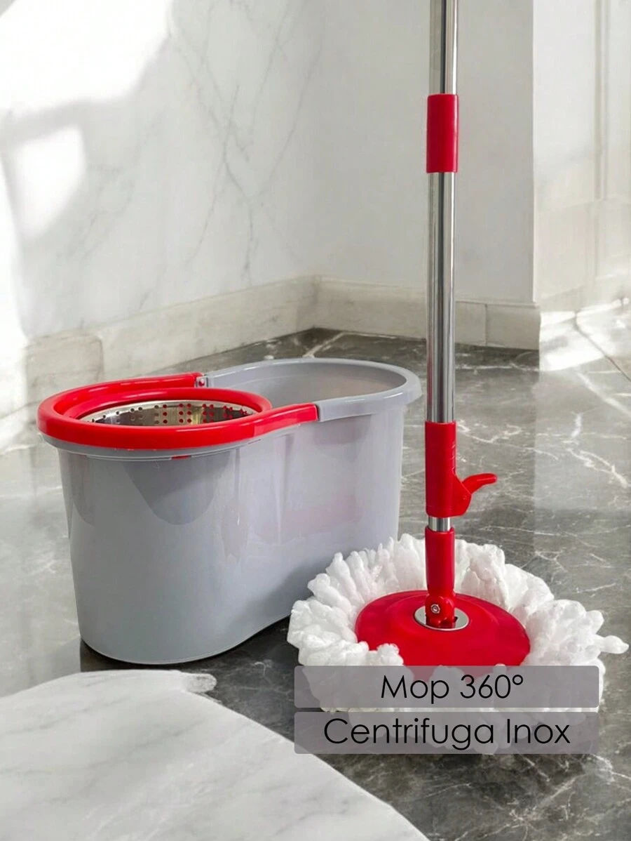 Stainless Steel Spin Mop Complete Cleaning Washer And Dryer Bucket Spin ...