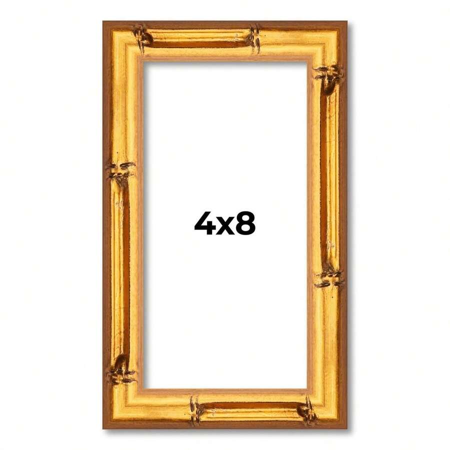 Custompictureframes.Com 4x8 Bamboo Picture Frame UV Acrylic 4 Finishes ...