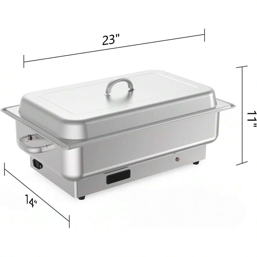 9QT Chafing Dish Buffet Set | Stainless Steel Warmers With Full-Size ...