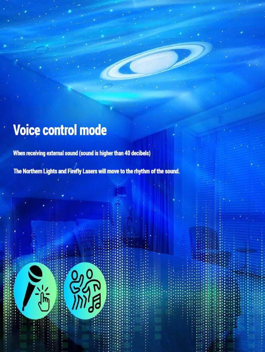 One Bedroom Night Light Projector, Which Can Project The Effects Of The ... One Bedroom Night Light Projector, Which Can Project The Effects Of The ...