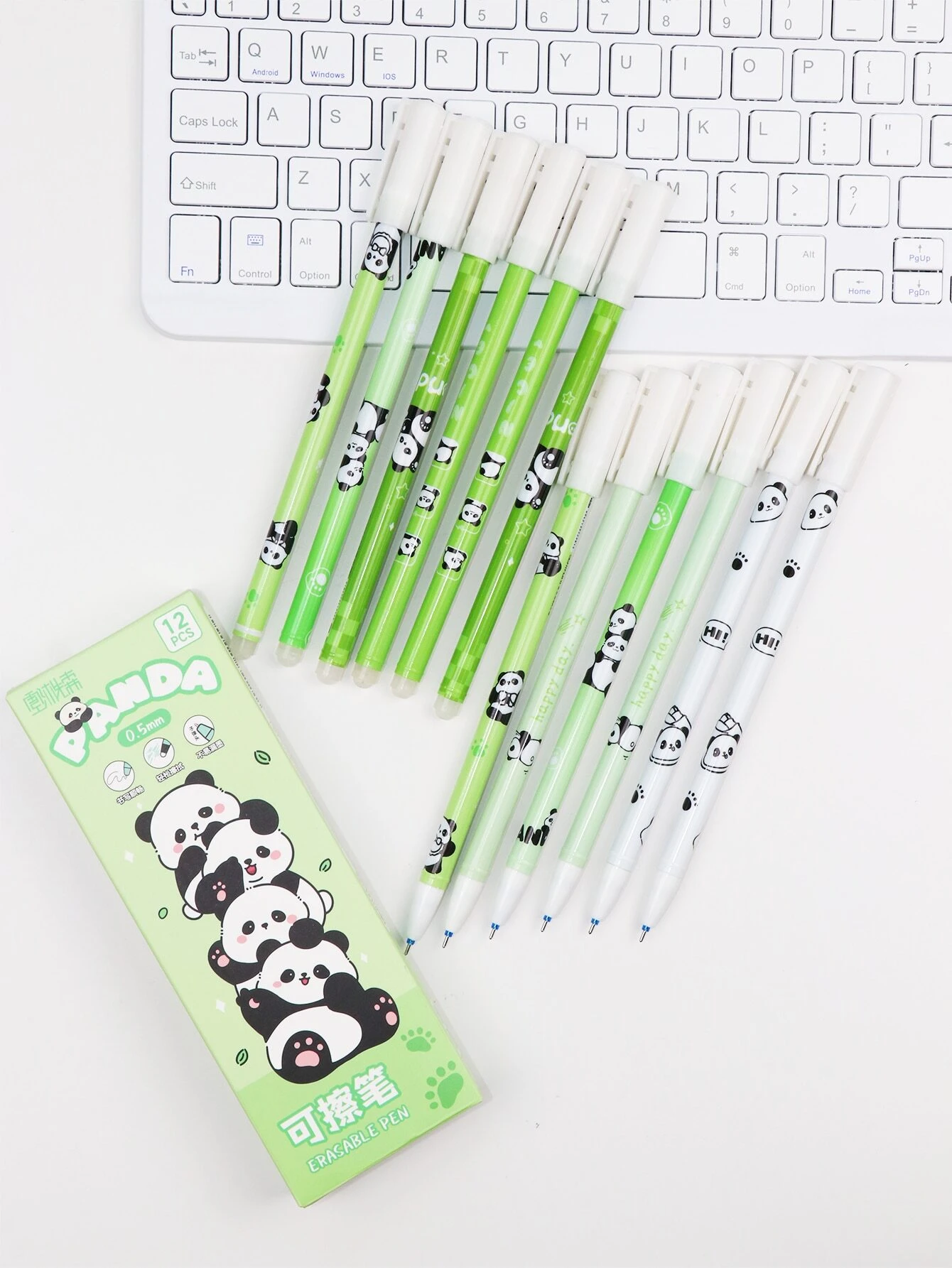 12 Pull-Out Gel Pens 1 Box Erasable Blue Ink Pen Student Office Stationery 12 | SHEIN USA