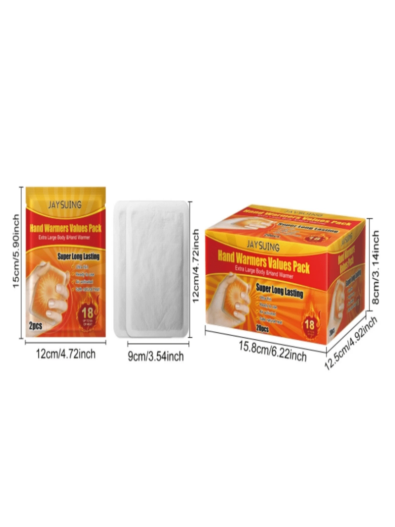 Self-Heating Warm Pack Warms All Winter, Portable Rapid Heating Pad For ...