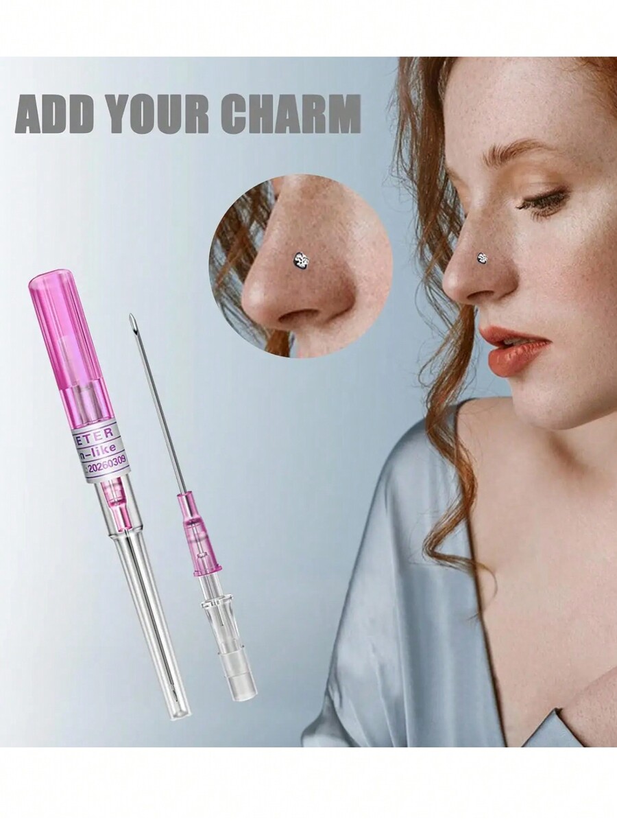 AVYRING Da 2 a 5 aghi monouso per piercing, dimensioni 14G, 16G, 18G, 20G e 22G, kit per ...