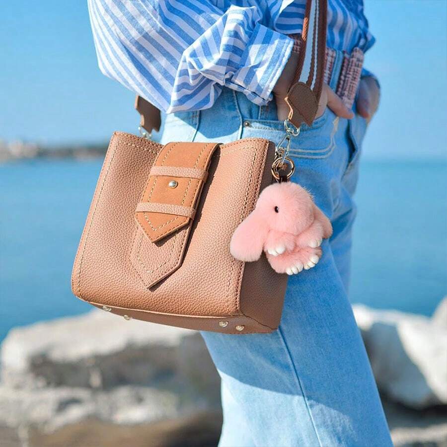 Plush Rabbit Key Chain, Soft Plush Mini Rabbit, Plush Rabbit Key Ring ...