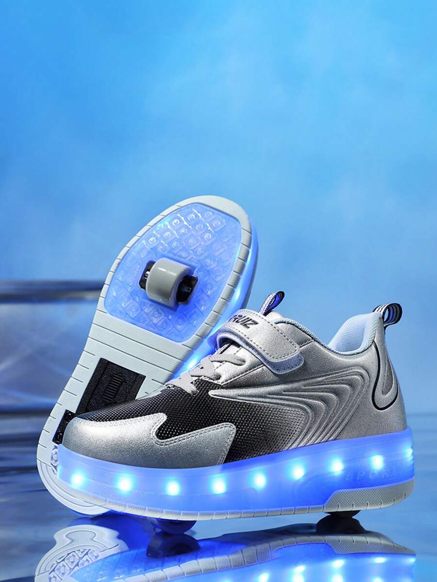 Kids' Wheeled Transformable Roller Skate Shoes, Two Wheel Roller Skates ...