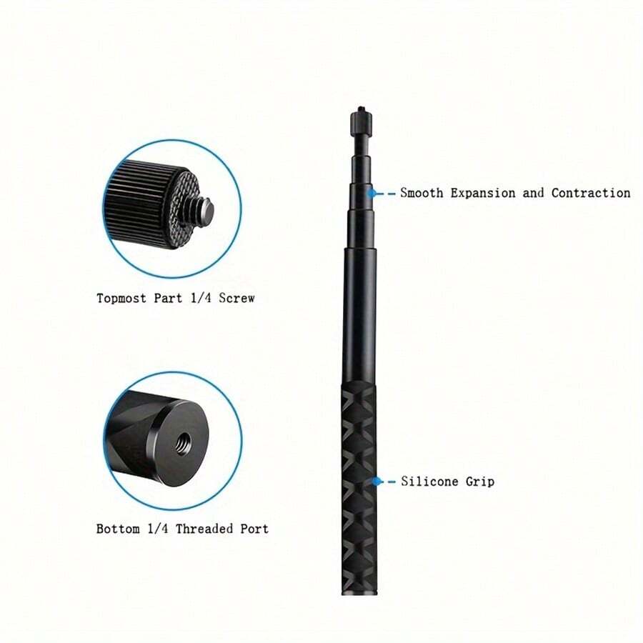 Bullet Time Selfie Stick For Insta360 X4 DJI Pocket 3 Gopro Universal ...