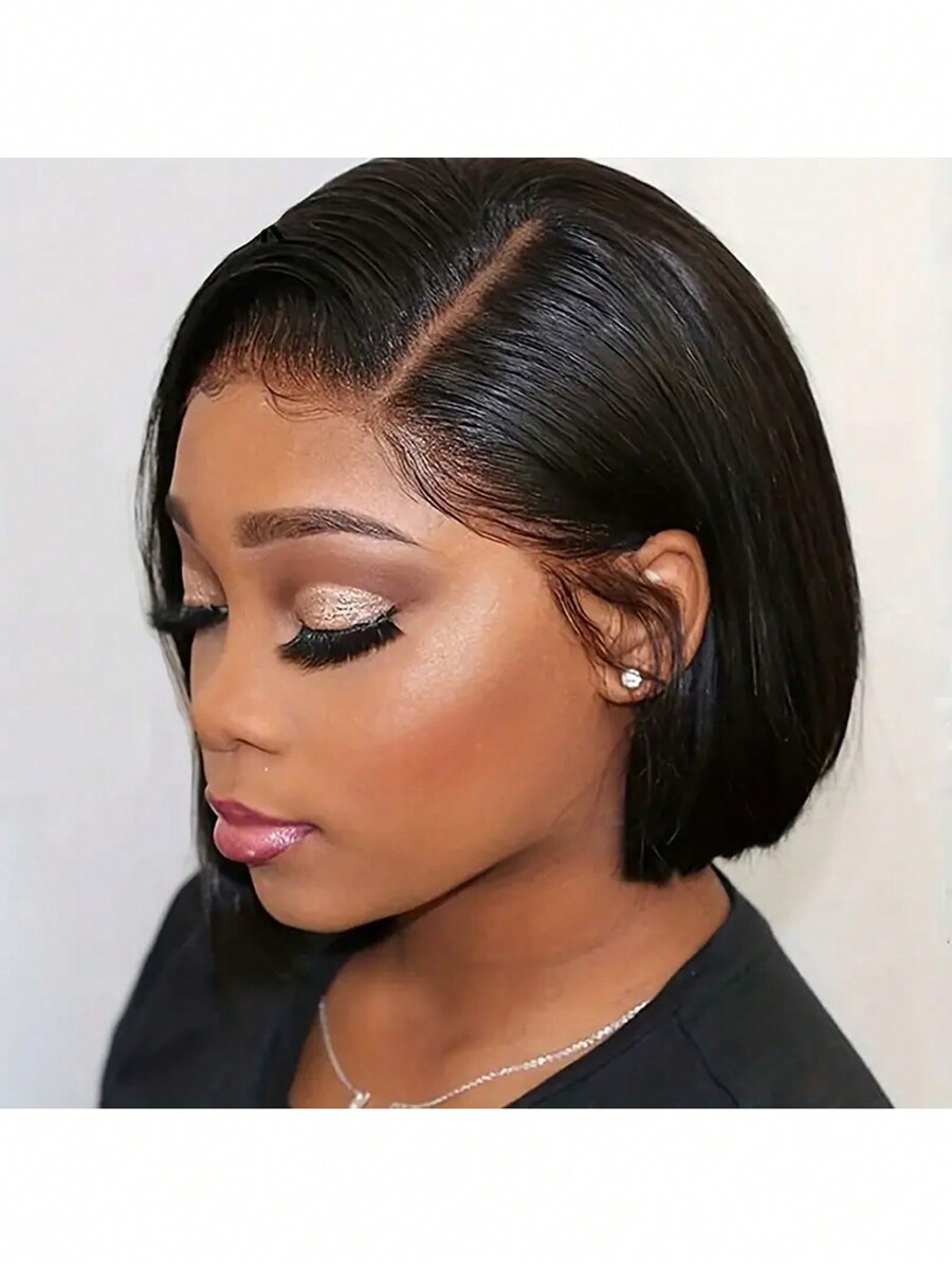 Bob Wig Human Hair 8-16Inch 13x4 Lace Front Wigs Human Hair Glueless ...