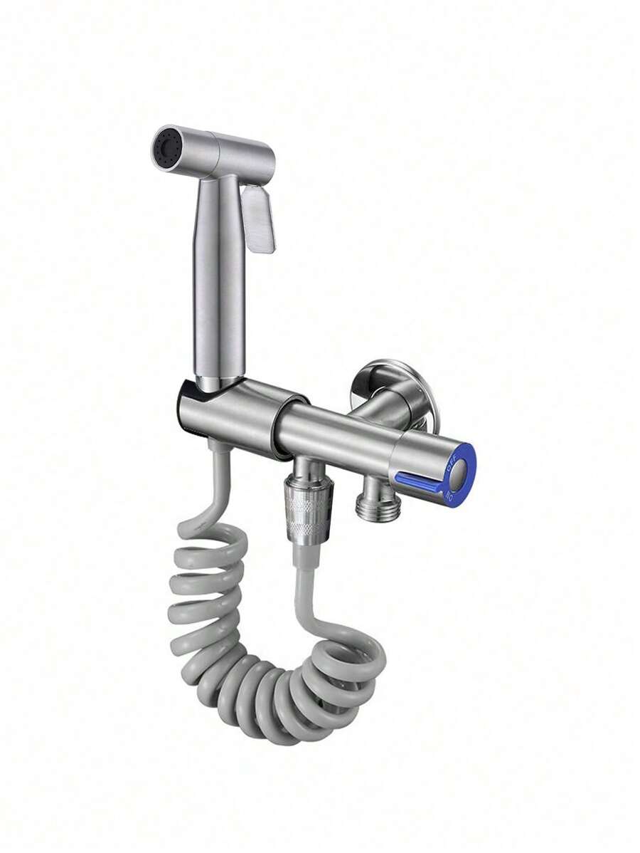 High-Pressure Stainless Steel Toilet Spray Gun Set, Brass Valve ...