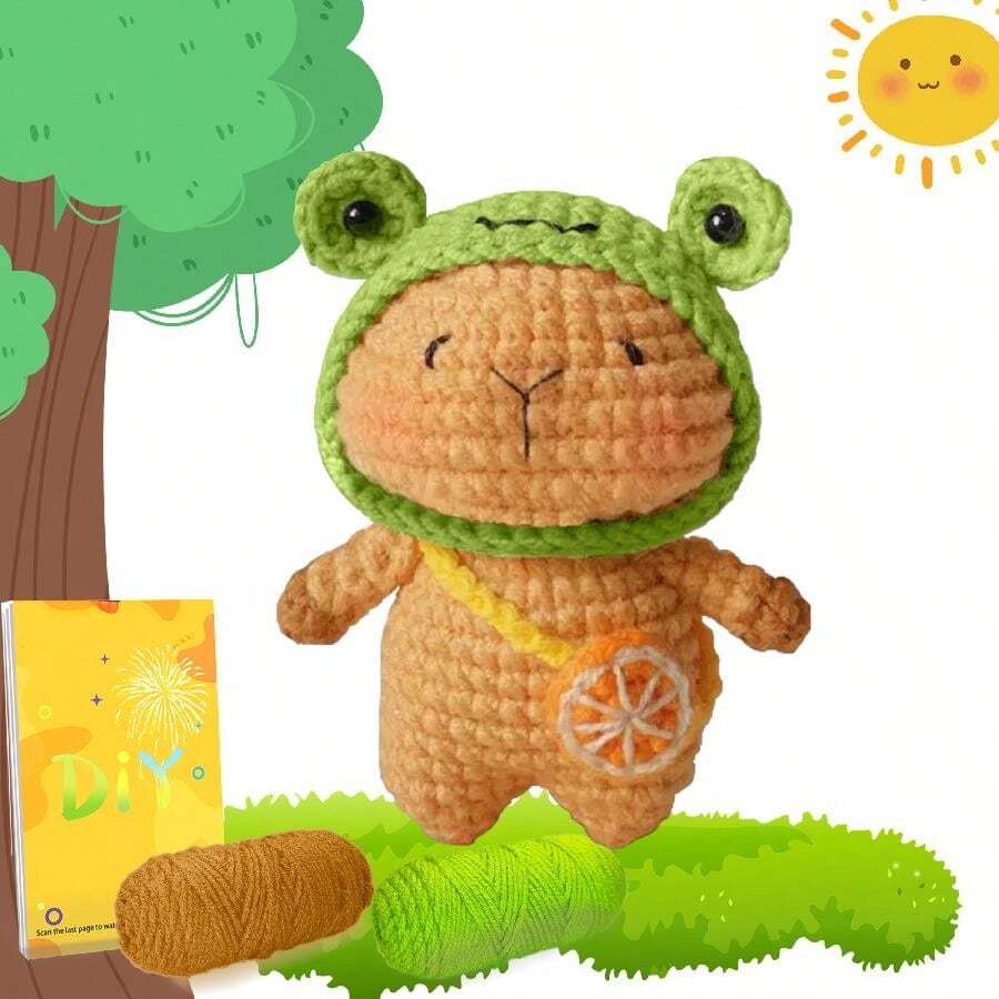 DIY Capybara Häkel-Set geeignet für Anfänger, die neu im Häkeln sind ...