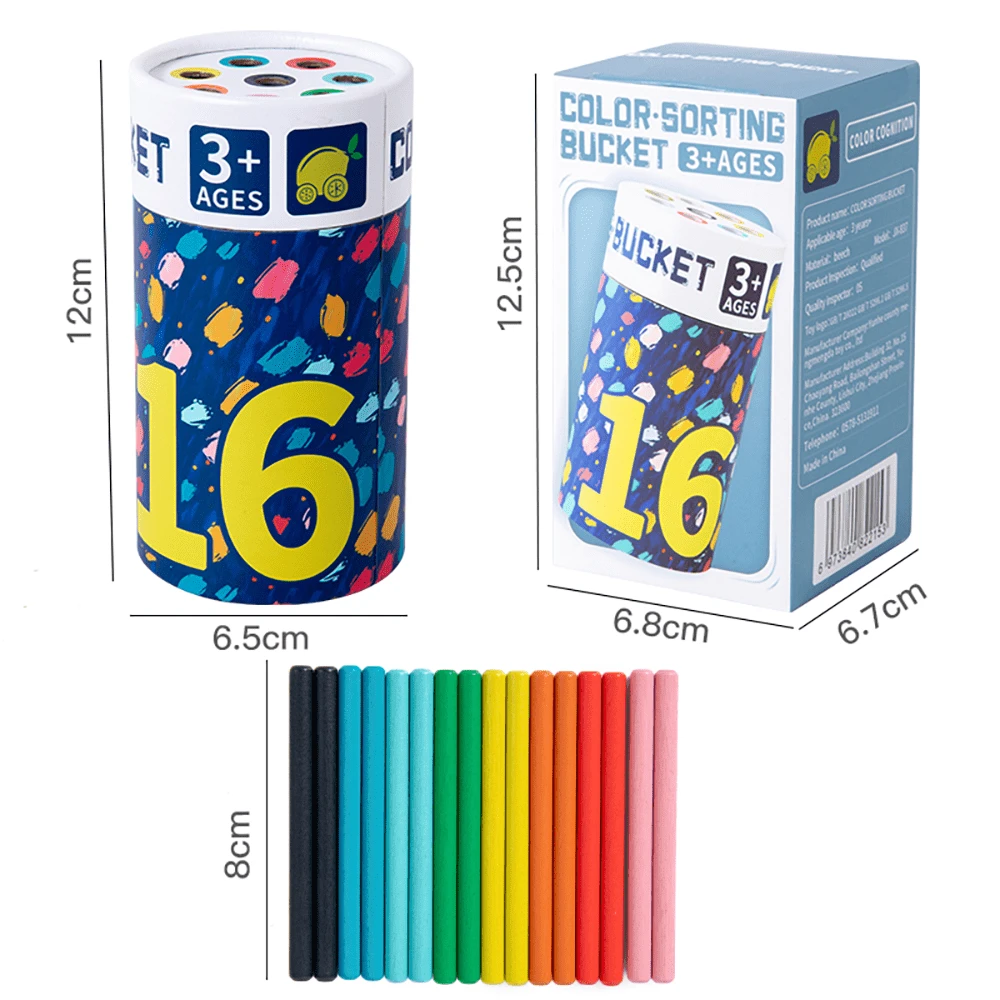 Color Sorting Bucket, Fine Motor Skills Training, Color Matching ...