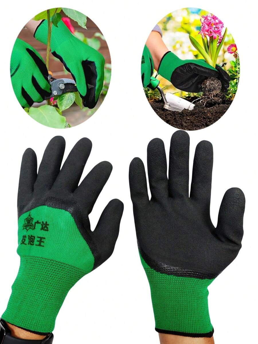 4pcs/6pcs Horticultural Work Gloves Loose For Men And Women, Rubber ...