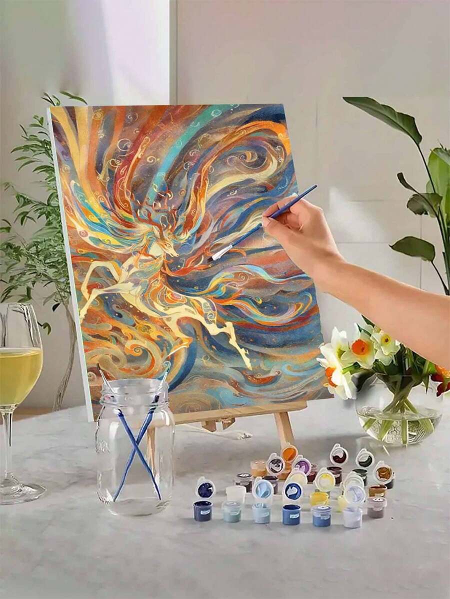 Colorful Deer Digital Painting World - Conquer The Art World With Digit ...