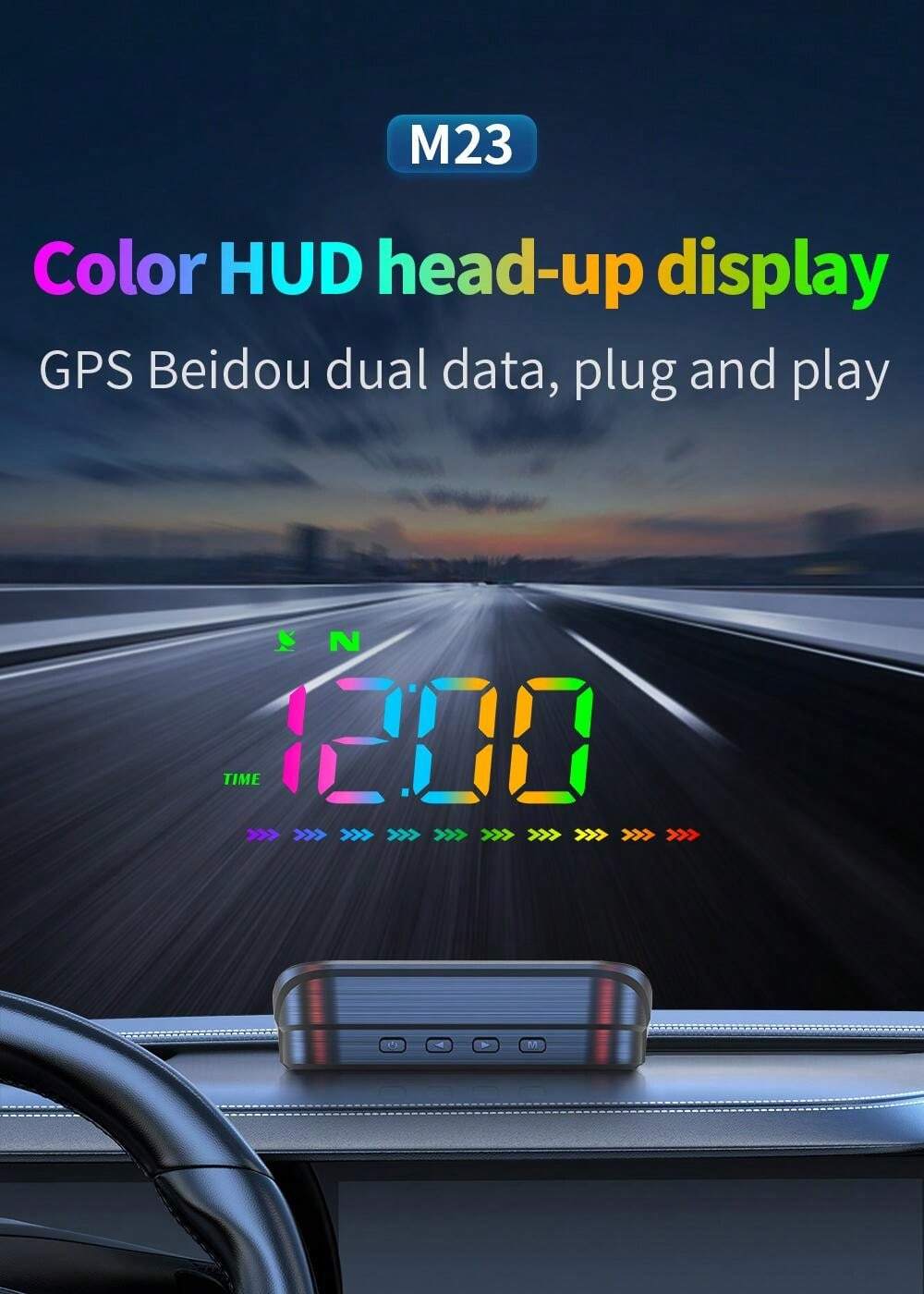 Universal Car Head Up Display Car Speedometer HUD GPS/OBD2 Projection ...
