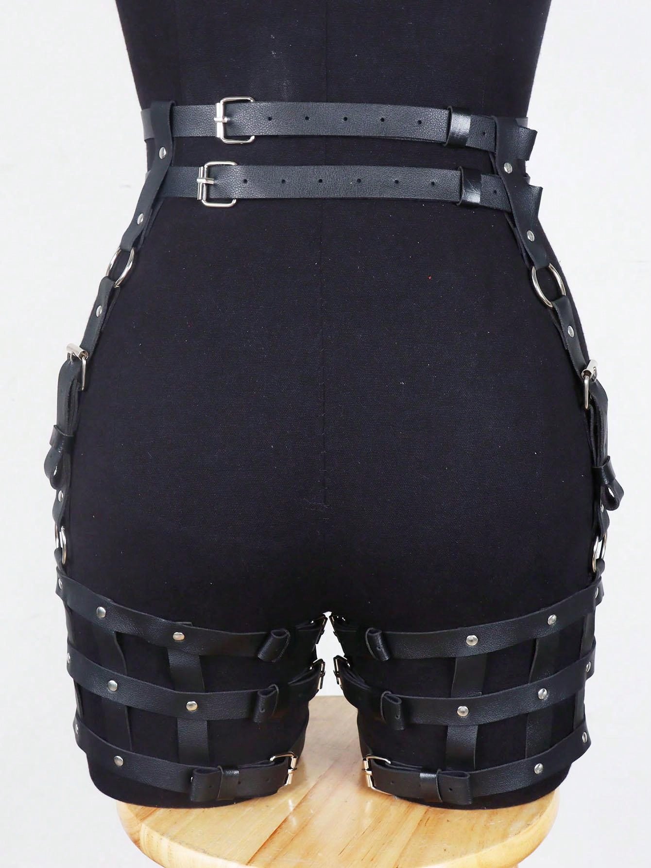 Woman Harness Belt Garters Sexy Thigh Sword Belt PU Leather Body ...