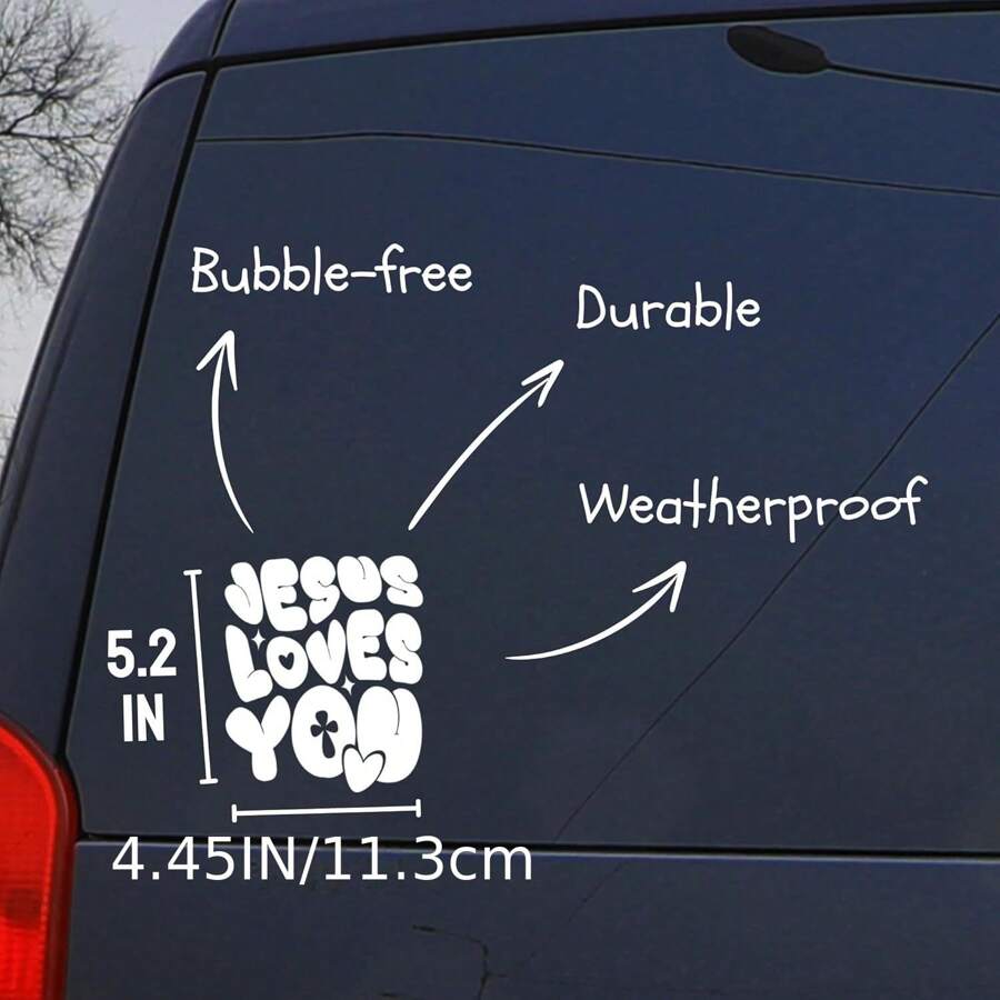 Jesus Loves You Car Decals, Christian Stickers, Jesus Stickers, Car ...