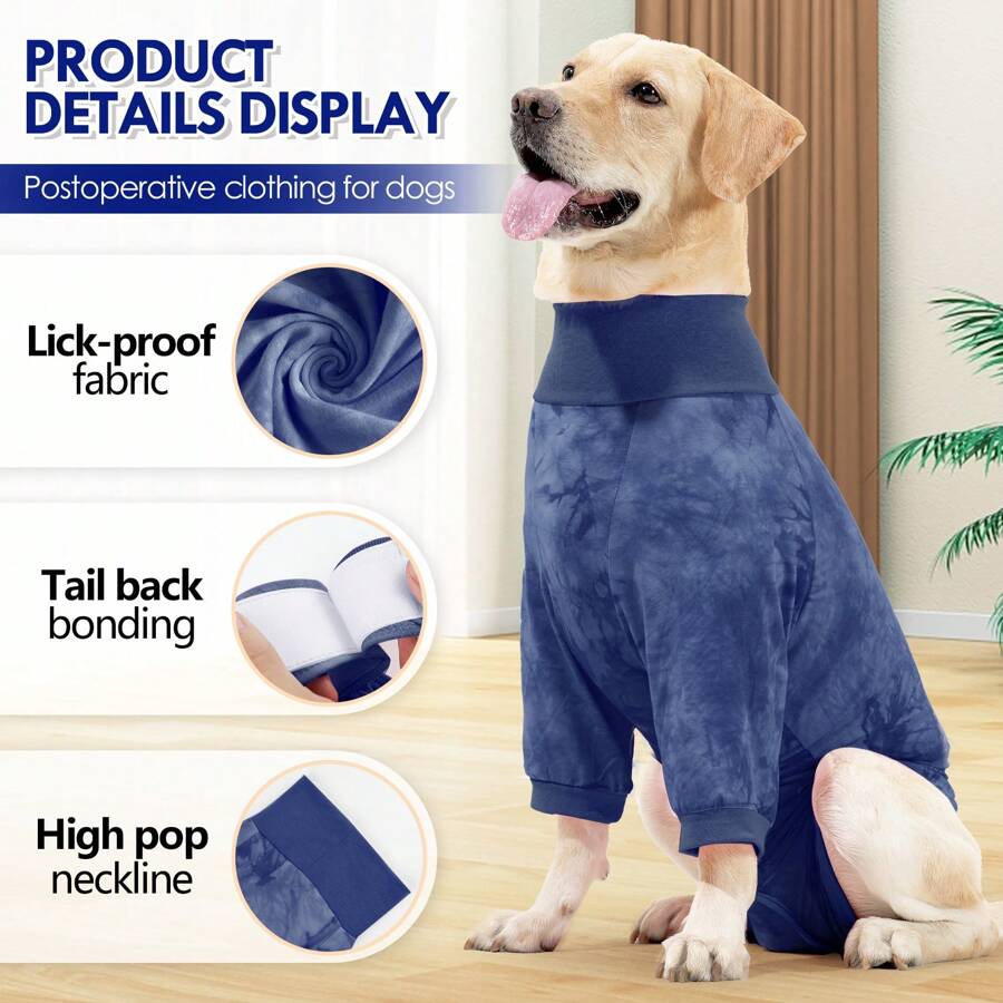 Dog Recovery Suit Abdominal Wound Puppy Surgical Clothes Post-Operative ...