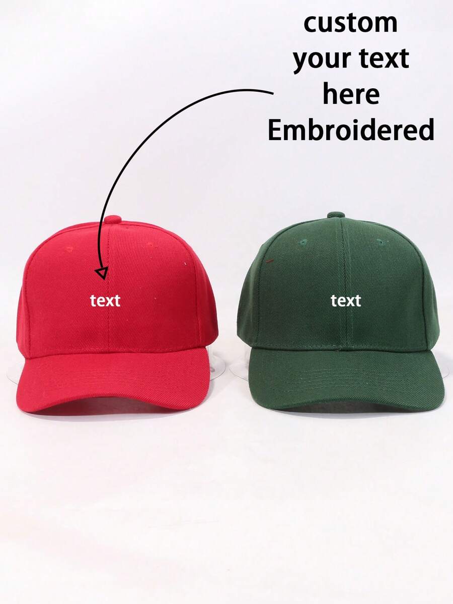 Personalized Custom Logo Embroidered Hat, Custom Text, Personalize Your ...