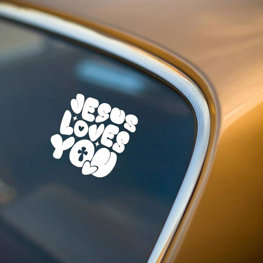 Jesus Loves You Car Decals, Christian Stickers, Jesus Stickers, Car ...