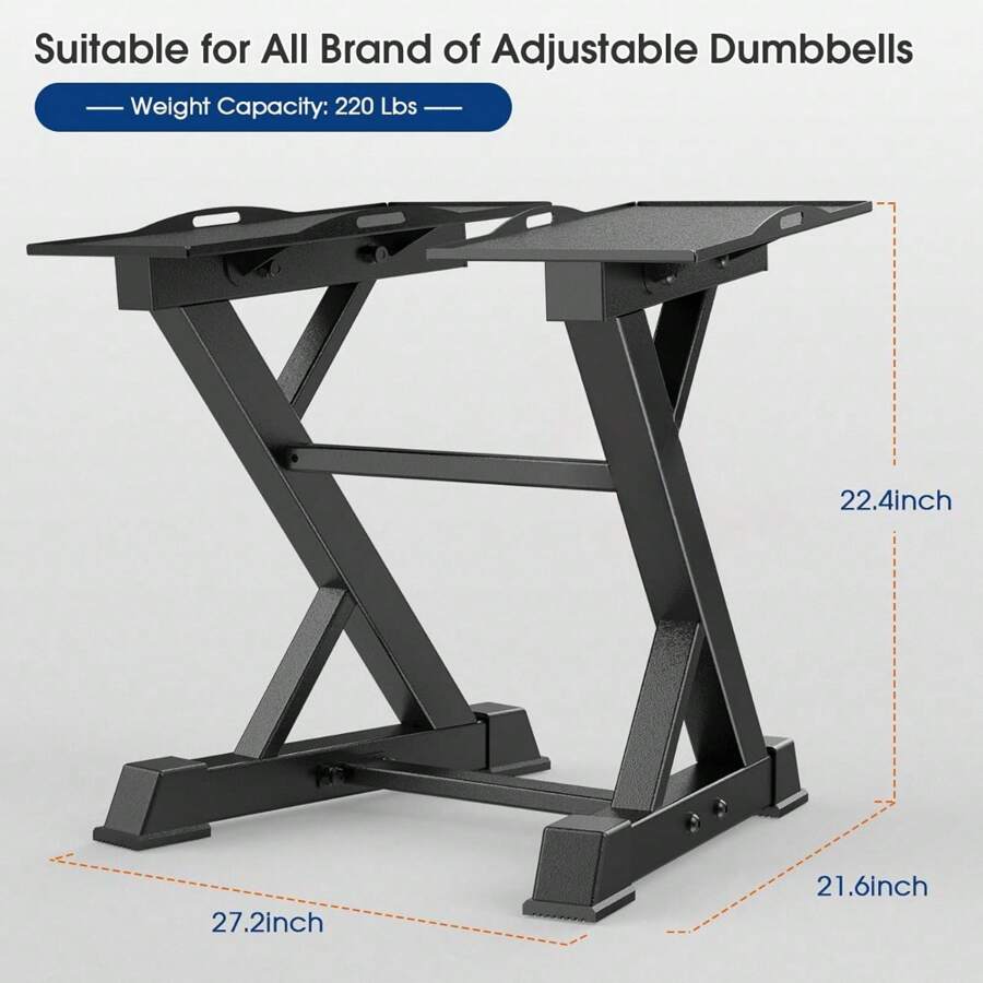 Adjustable Dumbbell Rack Weight Rack Heavy Duty, Home Gym Dumbbell ...