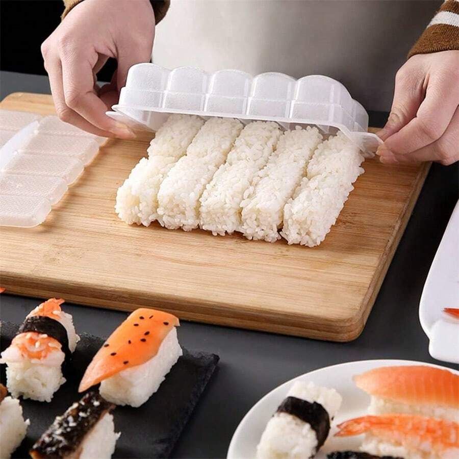 10 In 1 Mini Japanese Onigiri Sushi Mold, Nigiri Bento Rice Ball Mold ...