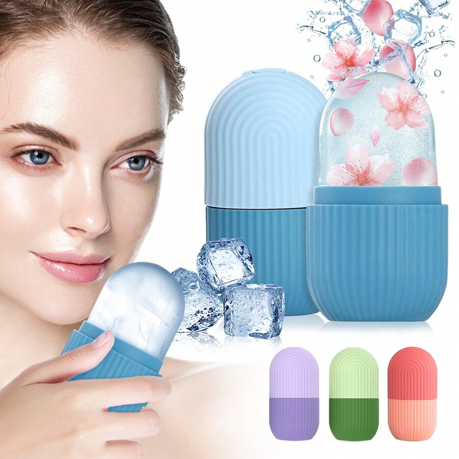 Facial Ice Mold, Ice Face Roller Face Massage Tools To Reduce Puffiness ...