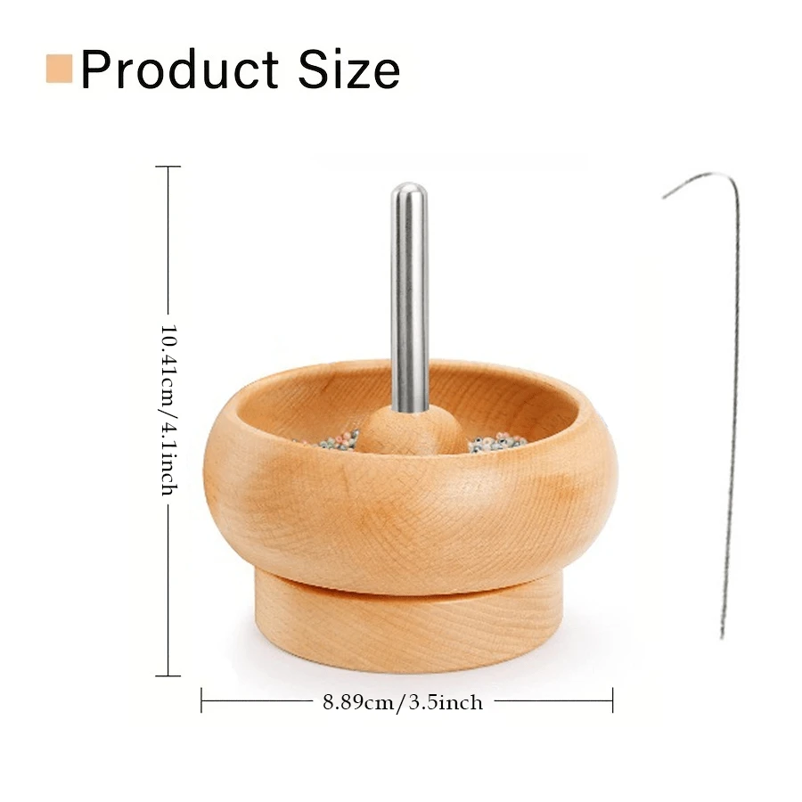 High-Speed Rotating Wooden Bead Spinner Tool Kit, Handmade Beading Tool ...